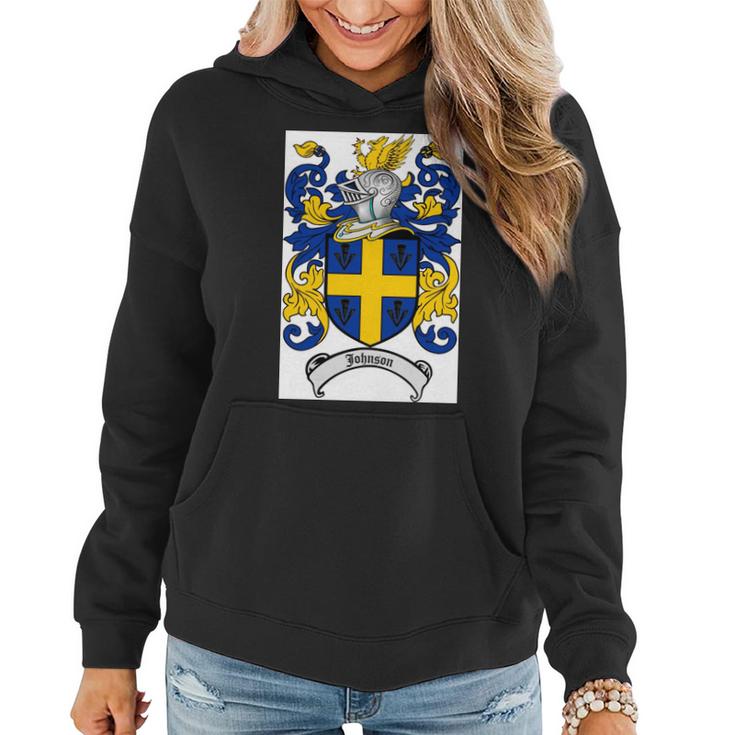 Johnson Family Crest - Coat Of Arms Women Hoodie | Seseable