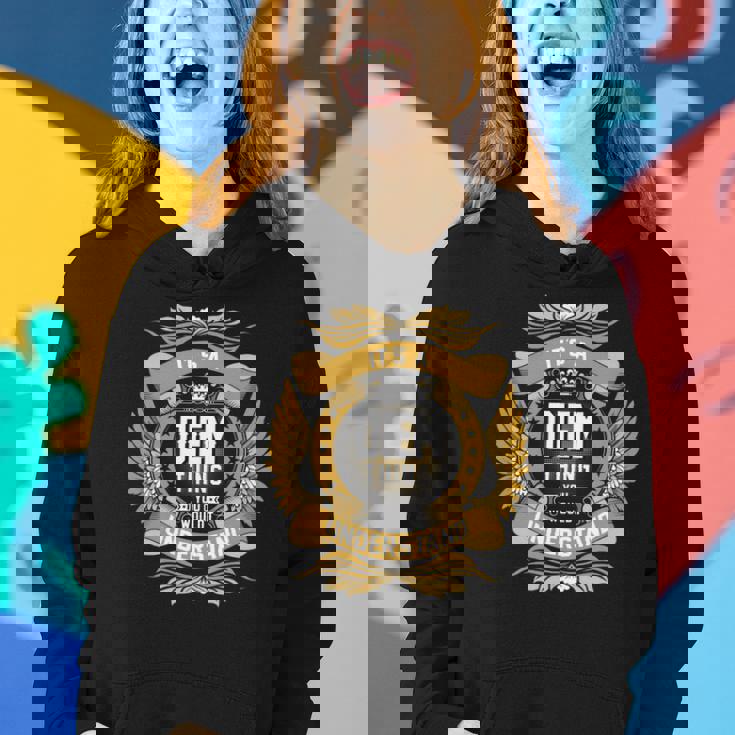 Diem Name Diem Family Name Crest V4 Women Hoodie - Seseable