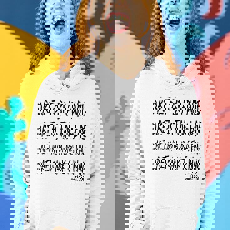 Daniel In The Lions Den Courageous Warrior Bible Women Hoodie - Seseable