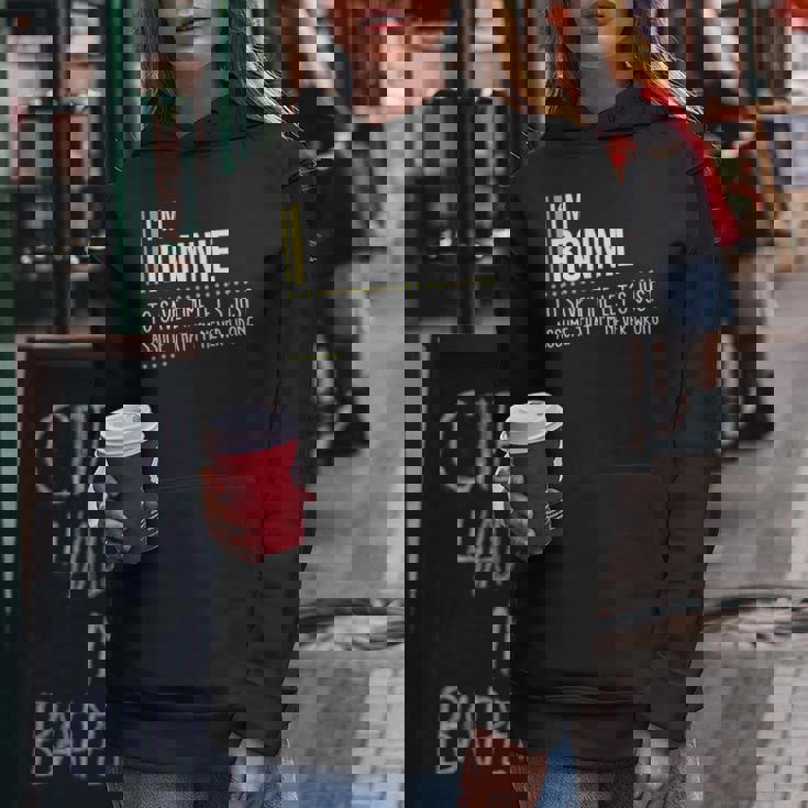 Ronnie Name Gift Im Ronnie Im Never Wrong Women Hoodie - Seseable