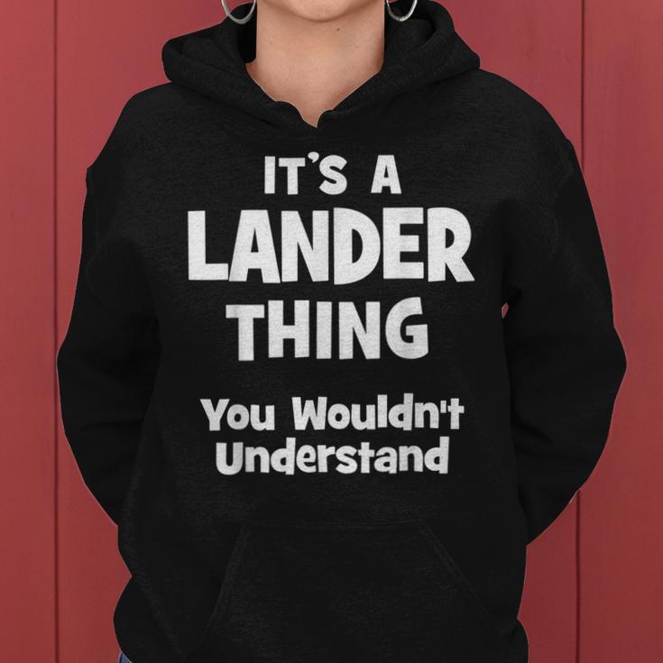Lander Thing College University Alumni Funny Women Hoodie - Seseable