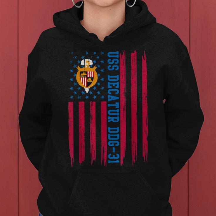 Uss Decatur Ddg-31 Guided Missile Destroyer Ship Veteran Women Hoodie ...