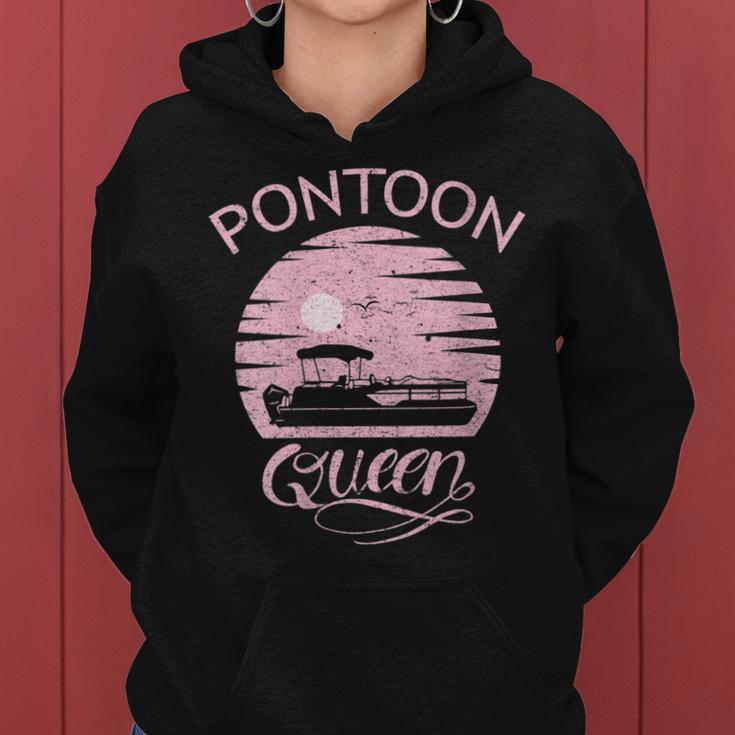Womens Pontoon Queen Design Funny Pontoon Boat Lover Girls Boating ...