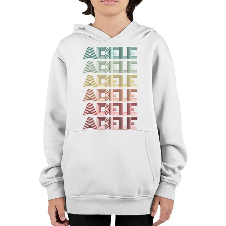 First Name Adele Italian Girl Retro Name Tag Groovy Party Youth Hoodie ...