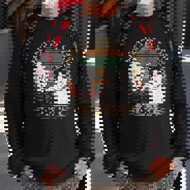 Best Cat Dad Ever Funny Cat Daddy Father Day Gift V2 Sweatshirt - Seseable