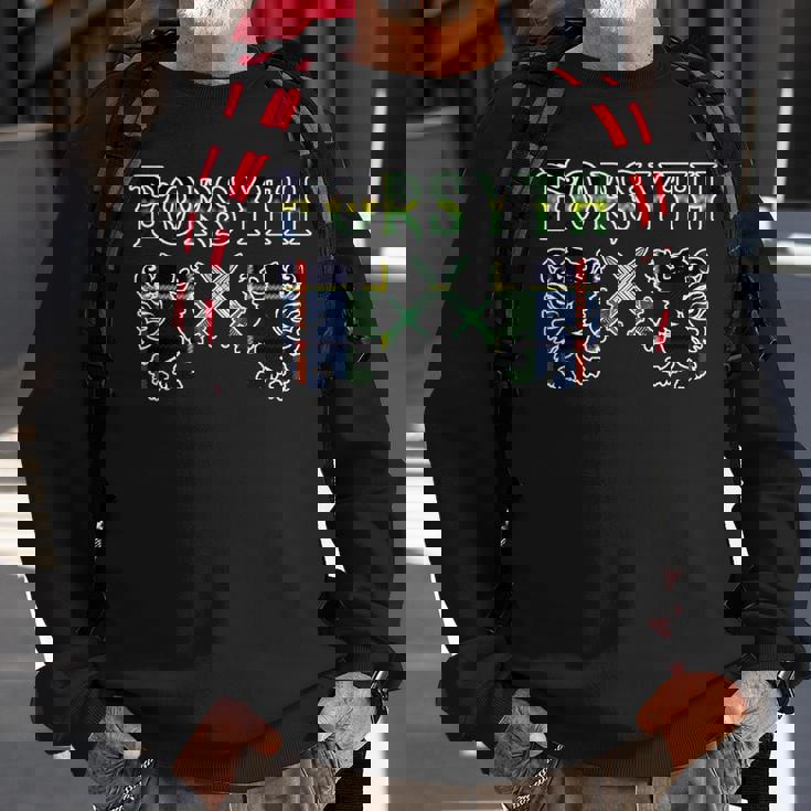 Clan Forsyth Scottish Family Kilt Tartan Lion Men Women Sweatshirt ...