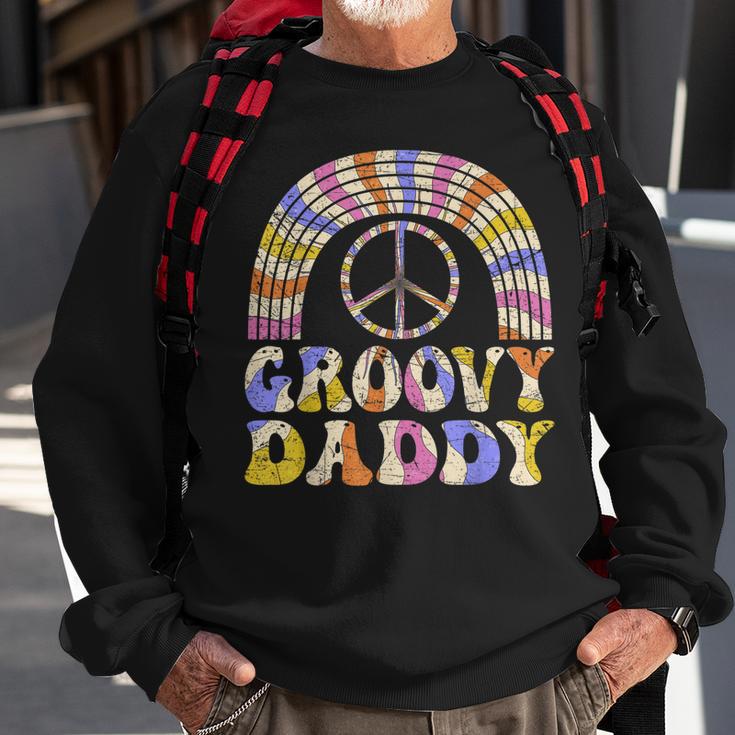Groovy Daddy 70S Aesthetic Nostalgia 1970S Retro Hippie Dad Sweatshirt ...