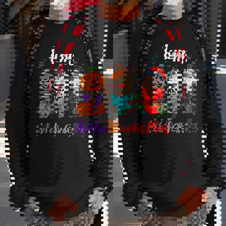 Happy Hallothanksmas Coffee Latte Halloween Thanksgiving Men Women ...