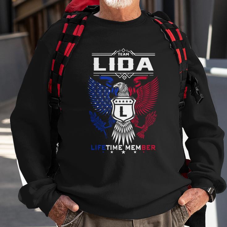 Lida Name - Lida Eagle Lifetime Member Gif Sweatshirt - Seseable
