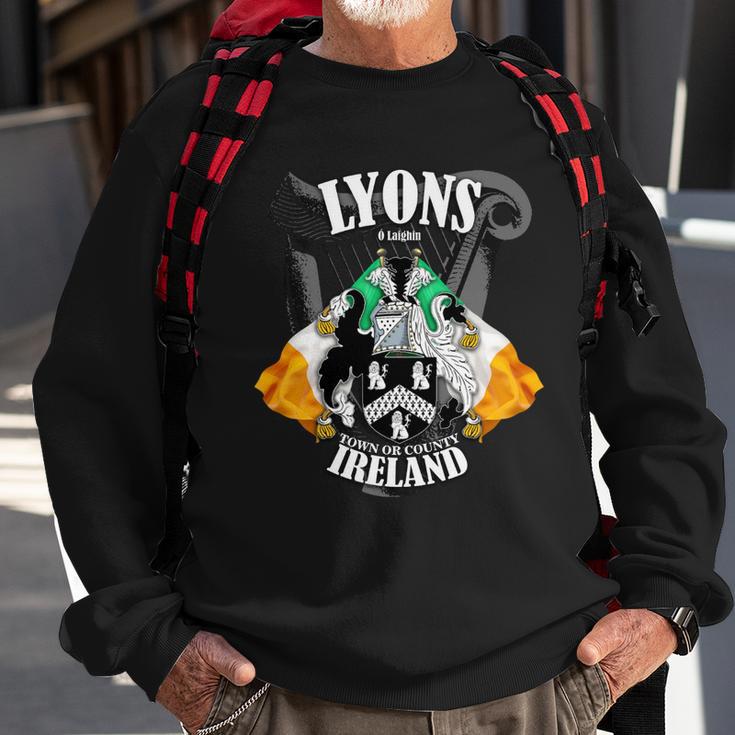 Lyons Crest Coat Of Arms Add Location Sweatshirt - Seseable