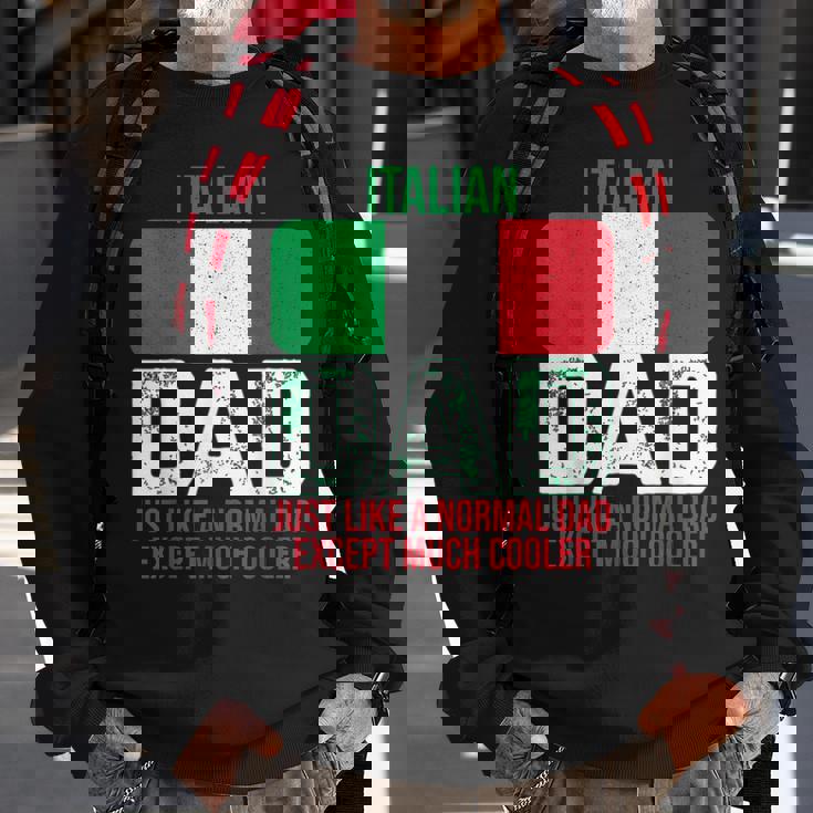 Mens Vintage Italian Dad Italy Flag Design For Fathers Day Sweatshirt ...