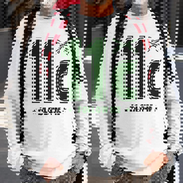 11 Charlie Infantry Army Soldier Sweatshirt | Mazezy