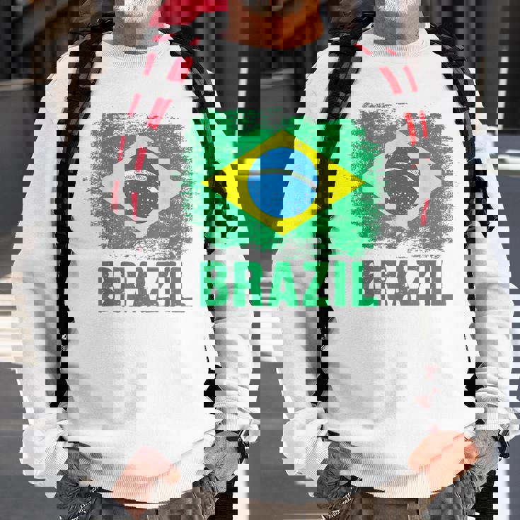 Brazil Soccer Football Brazilian Flag Yellow Vintage Men Women ...