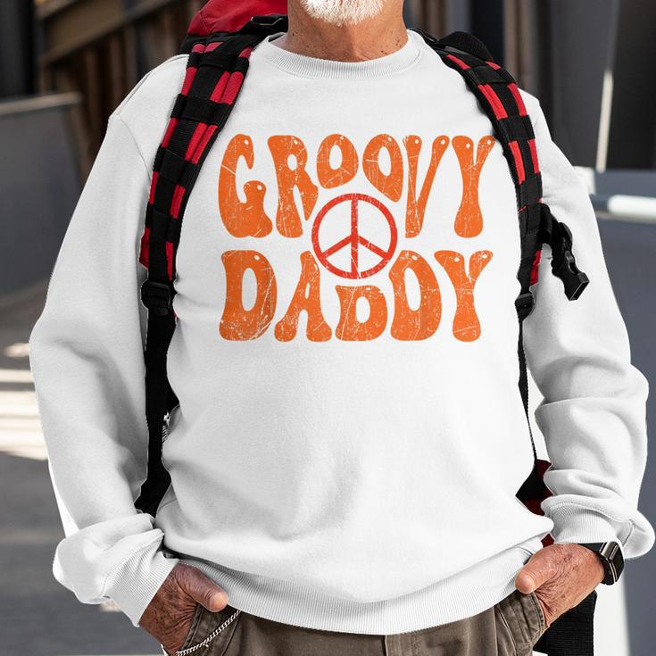 Groovy Daddy 70S Aesthetic Nostalgia 1970S Retro Dad Sweatshirt ...