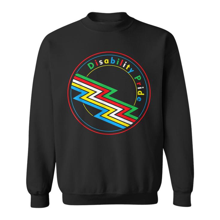 Disability Pride Flag Disabled Month Disability Awareness Sweatshirt ...