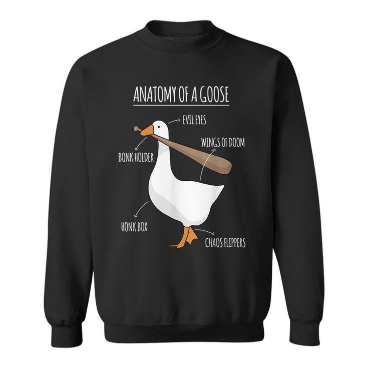 Anatomy Of A Goose Meme Sweatshirt | Mazezy