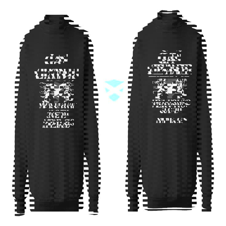 Clan Alexander Scottish Family Kilt Tartan Lion Men Women Sweatshirt ...