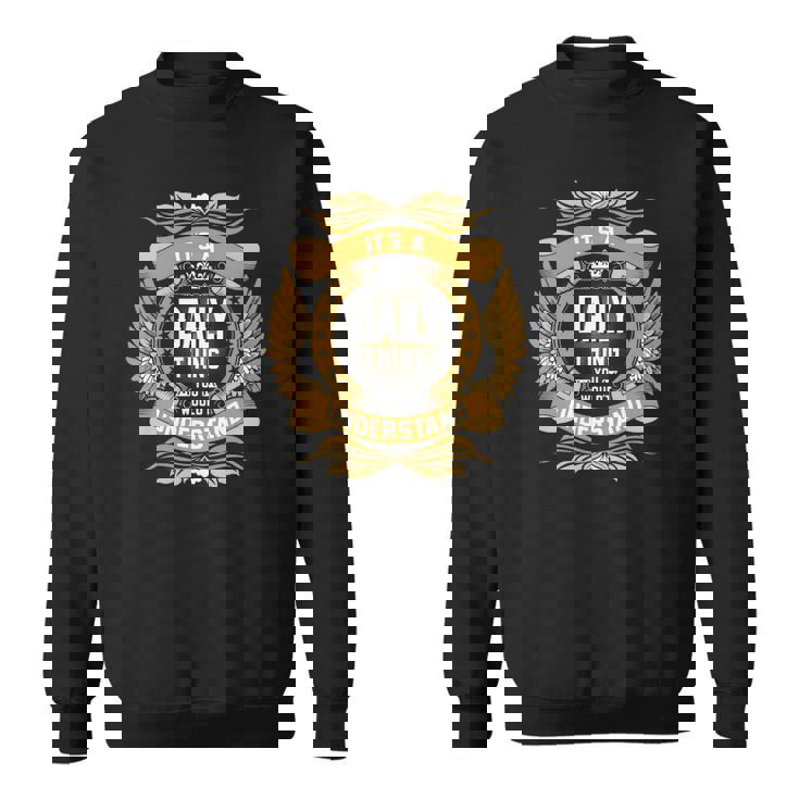 Daily Name Daily Family Name Crest V3 Sweatshirt | Seseable