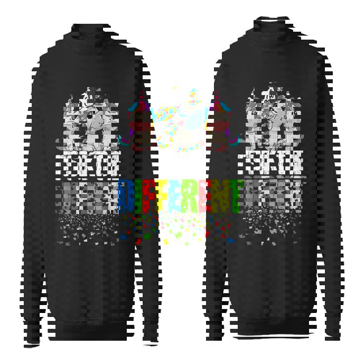 Every Autism Awareness Day Unicorn Its Ok To Be Different Sweatshirt ...