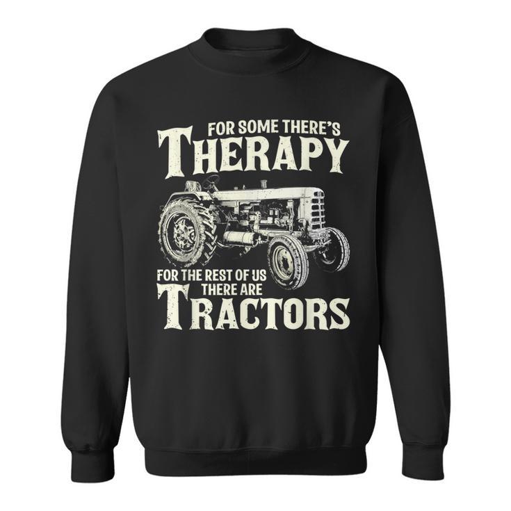 Funny Tractor Farmer Therapy Vintage Farm Tractor Farming Men Women ...