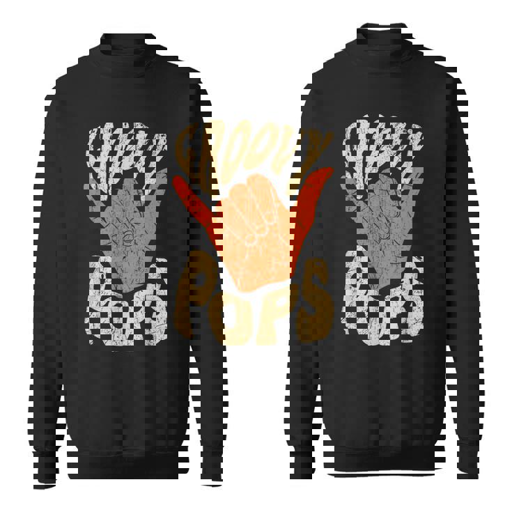 Groovy Pops 70S Aesthetic Nostalgia 1970S Retro Dad Sweatshirt - Seseable