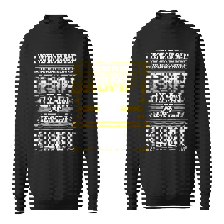 Grumpy Old Man T Grumpy Old Men Men's Back Print T-shirt | Mazezy