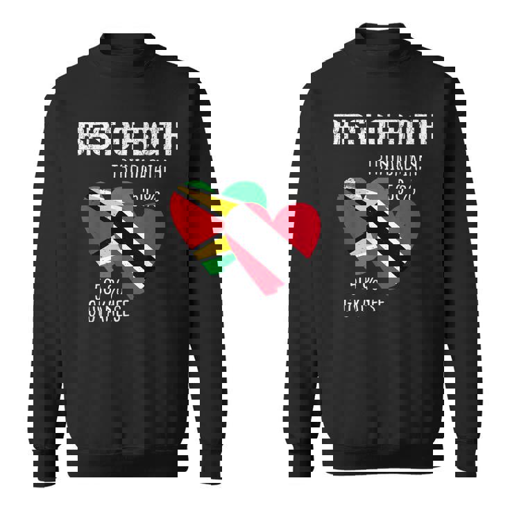 Guyanese Trinbagonians Proud Half Trinidad Half Guyana Flag Men's Back ...