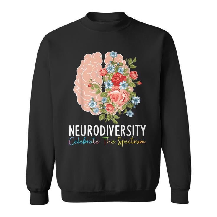 Neurodiversity Celebrate The Spectrum Adhd Brain Autism Asd Sweatshirt ...