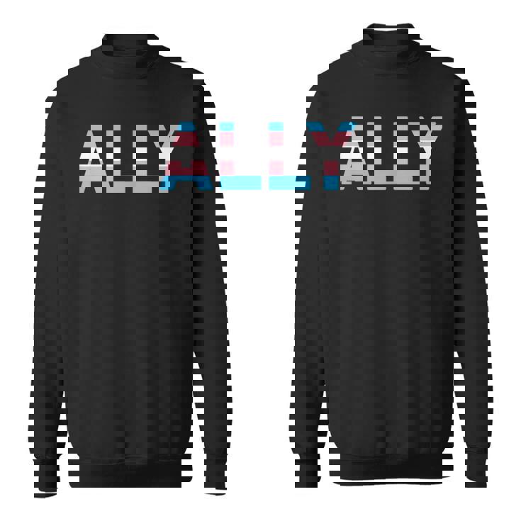 Trans Ally Support Transgender Pride Parade Sweatshirt | Mazezy