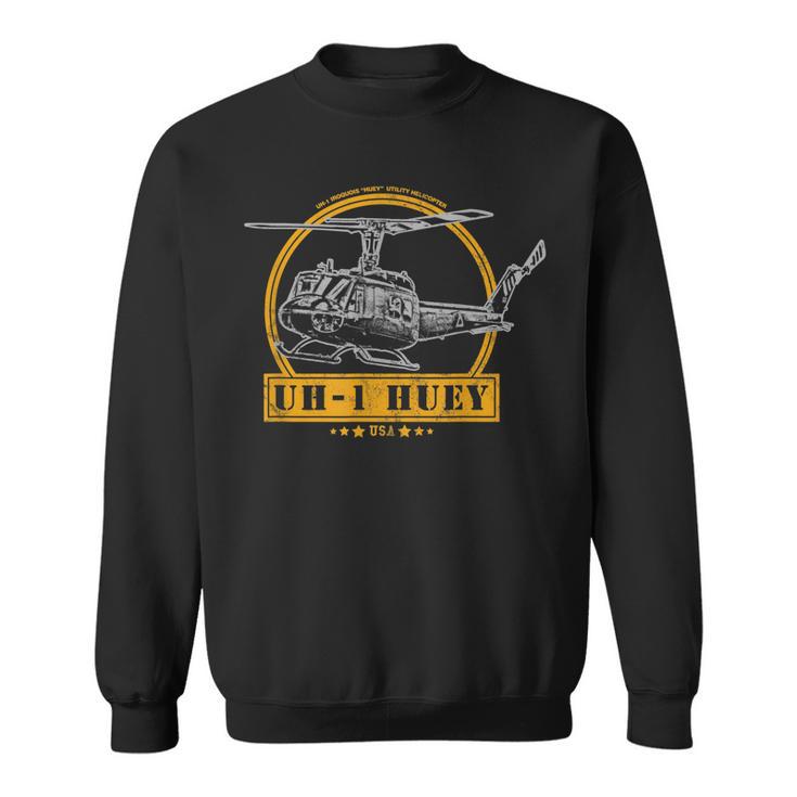 Uh-1 Iroquois Huey Helicopter Sweatshirt | Seseable