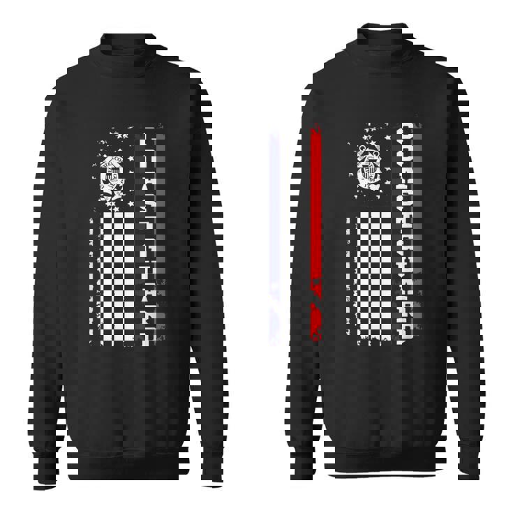 Us Coast Guard Gift American Flag Sweatshirt | Seseable