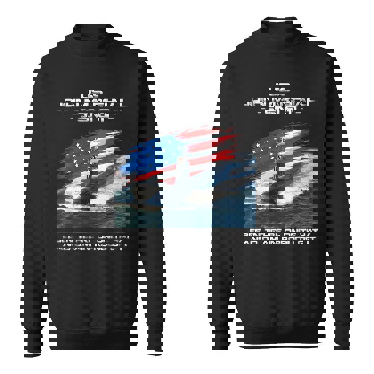 Uss John Marshall Ssn-611 American Flag Submarine Veteran Sweatshirt ...