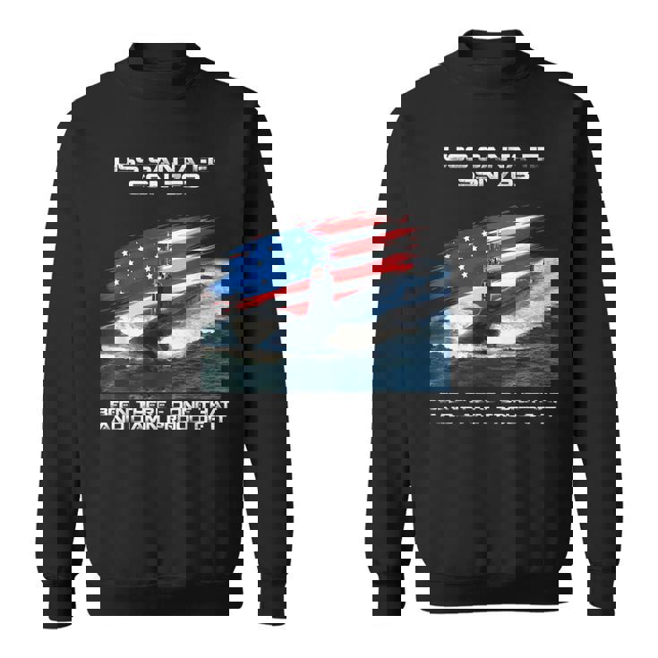 Uss Santa Fe Ssn-763 American Flag Submarine Veteran Xmas Sweatshirt ...