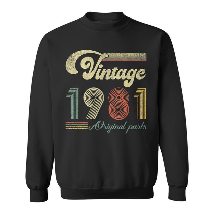 Vintage 1981 Birthday Retro 42Nd All Original Parts Men Women ...