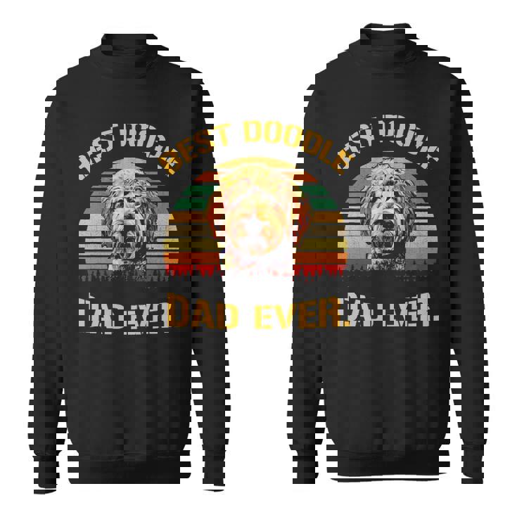 Vintage Goldendoodle Dad Best Doodle Dad Ever V2 Sweatshirt | Seseable