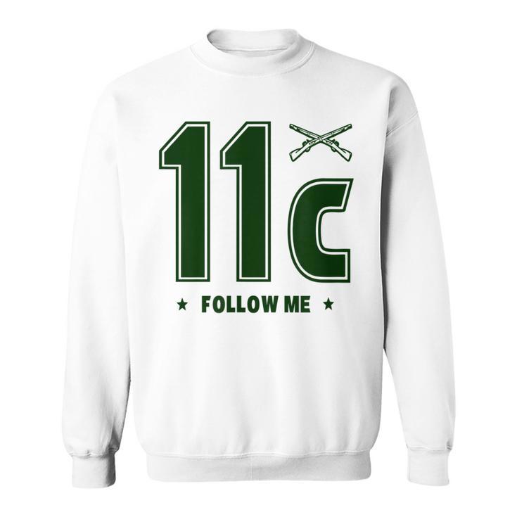 11 Charlie Infantry Army Soldier Sweatshirt | Mazezy