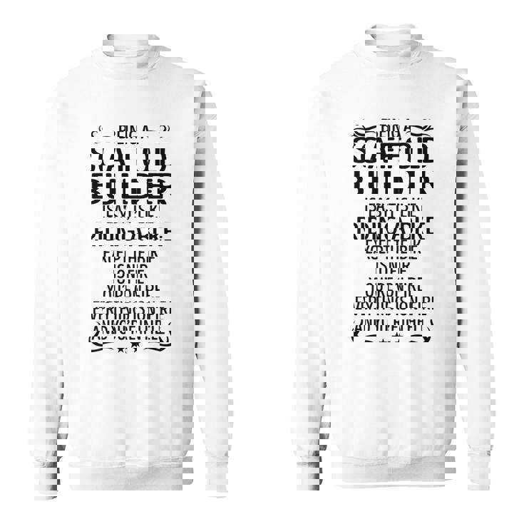 Being A Scaffold Builder Like Riding A Bike Sweatshirt - Seseable