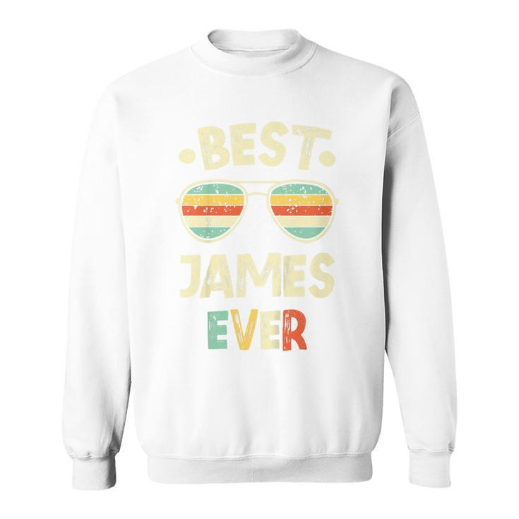 Kids Best James Ever Sweatshirt | Seseable