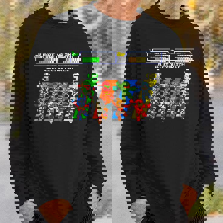 Boba Prime Vs Iron Cop Select Your Tech Sweatshirt | Mazezy