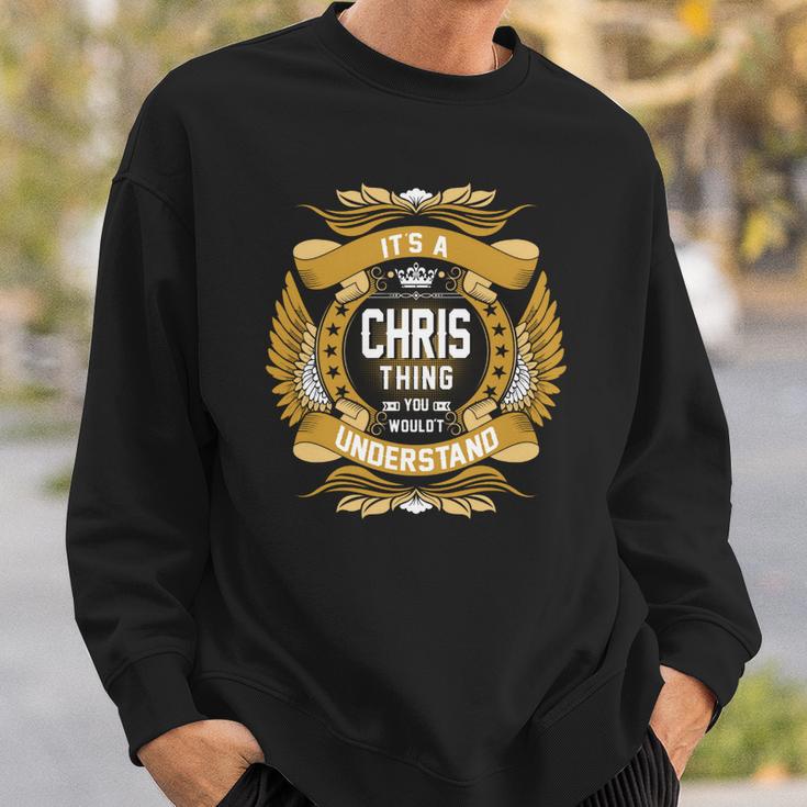 Chris Name Chris Family Name Crest V2 Sweatshirt - Seseable