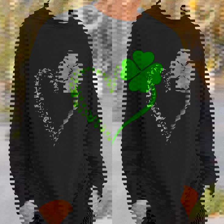 I Love You Hand Sign Language Heart Shamrock St Patricks Day Sweatshirt ...