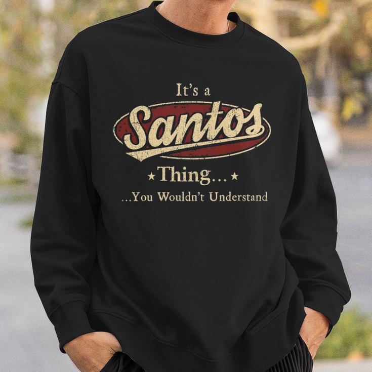 Santos Personalized Name Gifts Name Print S With Name Santos Sweatshirt ...