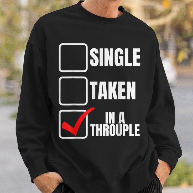 Throuple Polyamory In A Throuple Poly Throuple Sweatshirt | Mazezy
