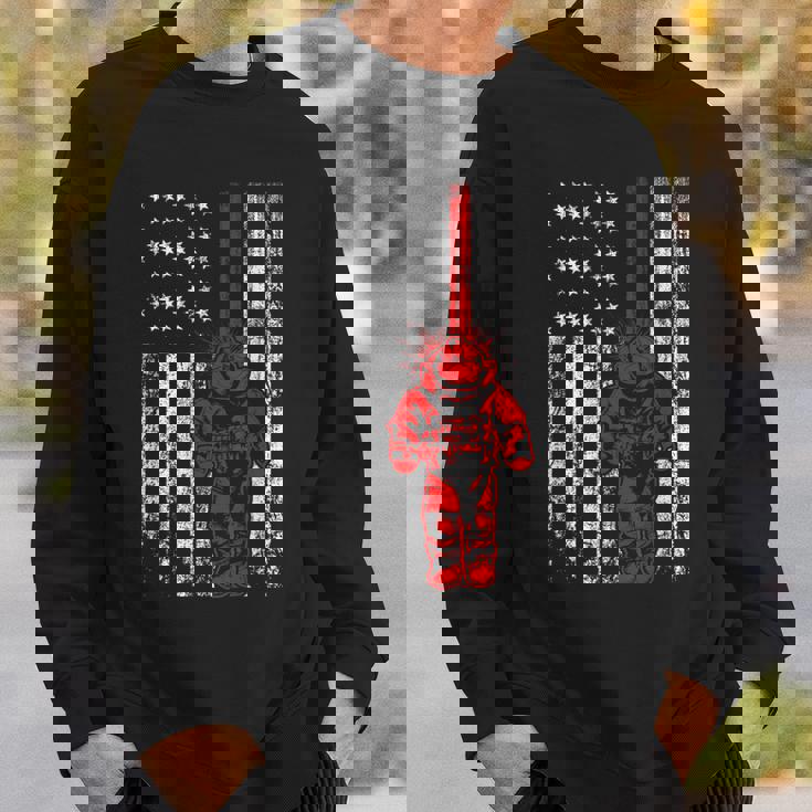 Us Flag Eod Tech Sweatshirt - Seseable