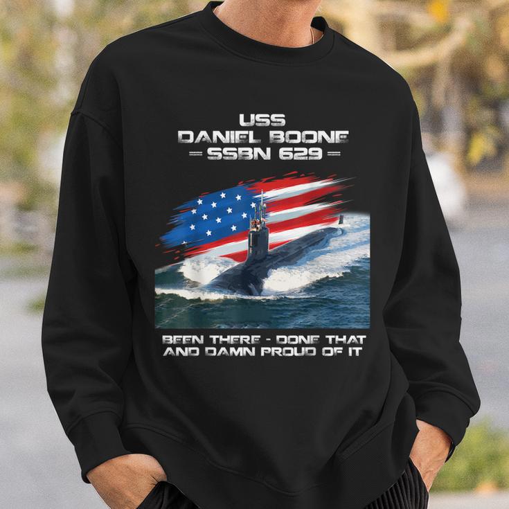 Uss Daniel Boone Ssbn-629 American Flag Submarine Veteran Sweatshirt ...