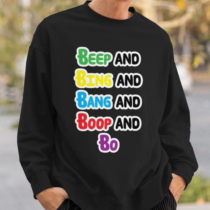 Worry Not Beep Bing Bang Boop And Bo Storybots Sweatshirt | Mazezy