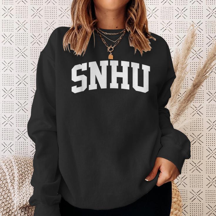 Snhu Athletic Arch College University Alumni Sweatshirt - Seseable