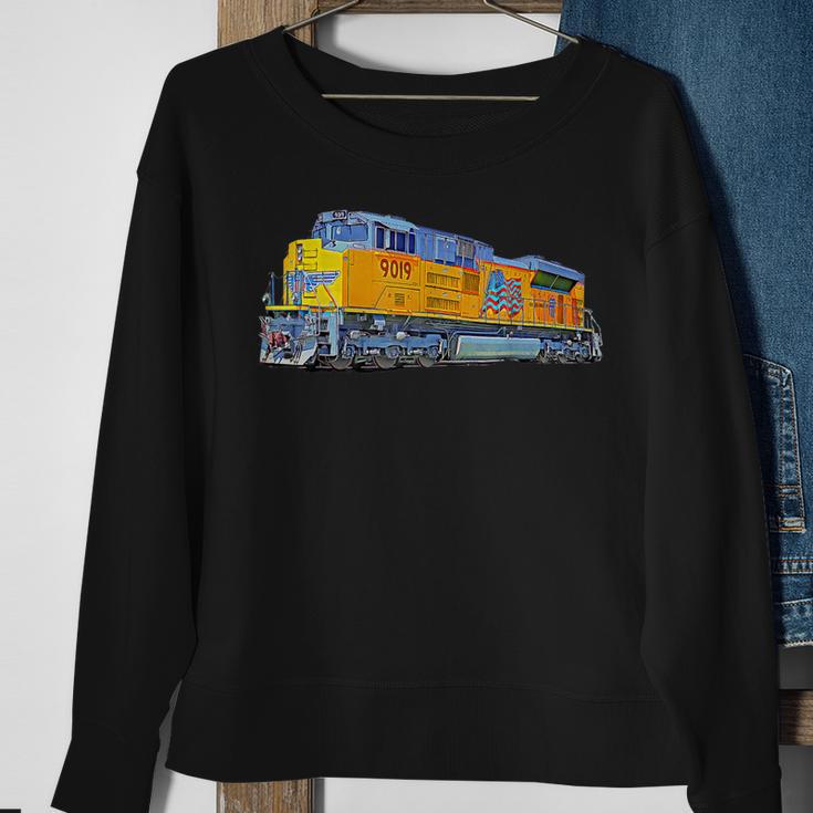 Freight Train Union Pacific Engine Sweatshirt | Mazezy