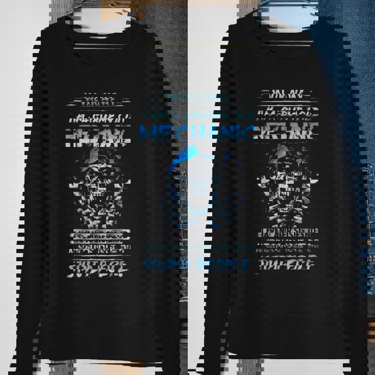 Walk Away I Am A Grumpy Old Mechanic I Have Anger Issues Sweatshirt ...