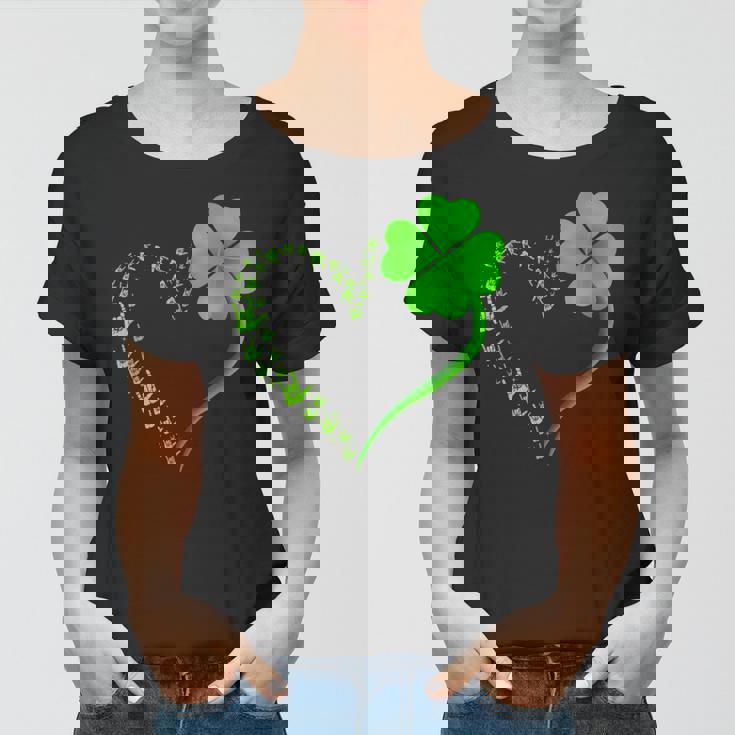 I Love You Hand Sign Language Heart Shamrock St Patricks Day Women T ...